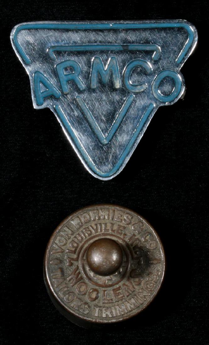 KANSAS CITY ARMCO STEEL PAPERWEIGHT, PLUS ANOTHER