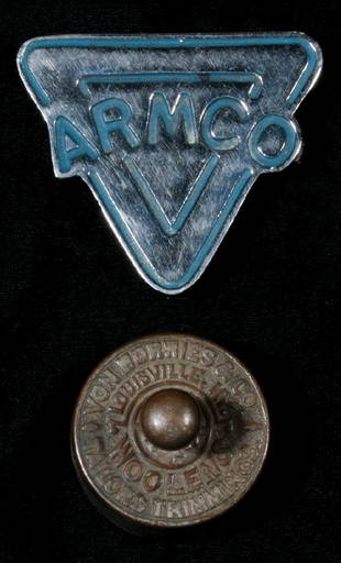 Kansas City Armco Steel Paperweight, Plus Another