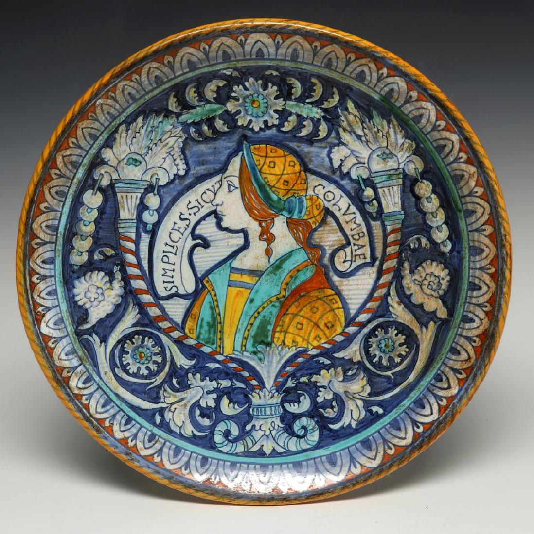 THREE PIECES 20TH CENTURY ITALIAN FAIENCE POTTERY