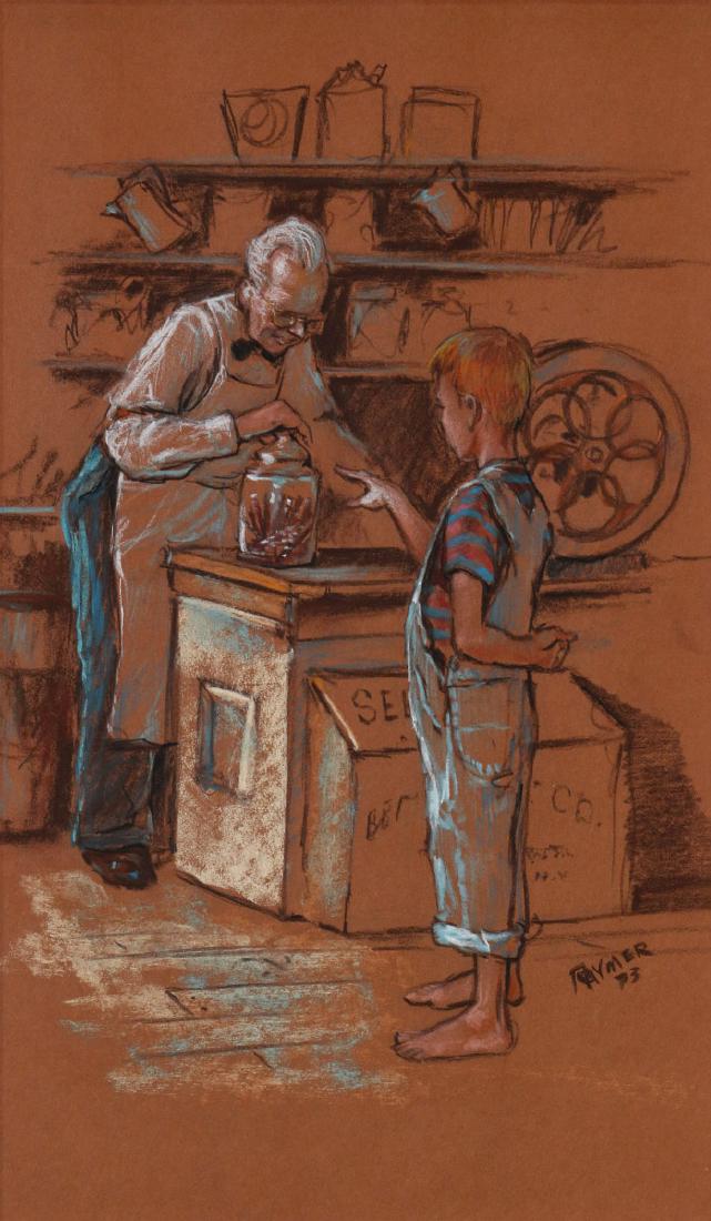 RON RAYMER (BORN 1943) PASTEL ON PAPER