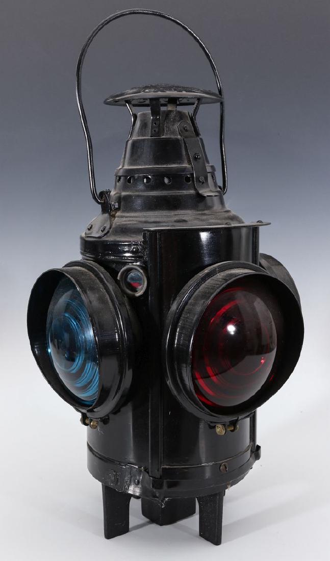A Dressel Four Way Railroad Switching Signal Lamp
