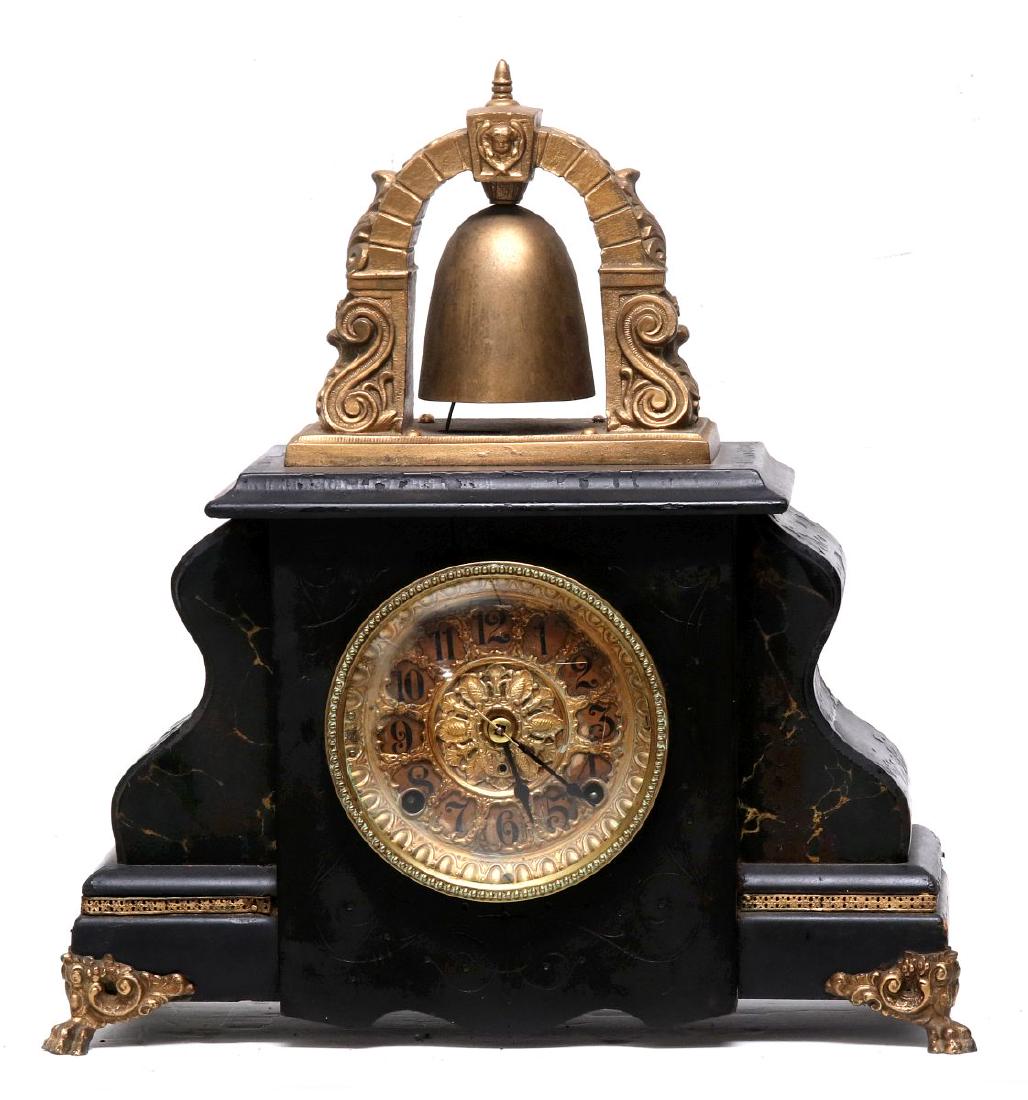 A GILBERT CO. 'CURFEW' MANTLE CLOCK