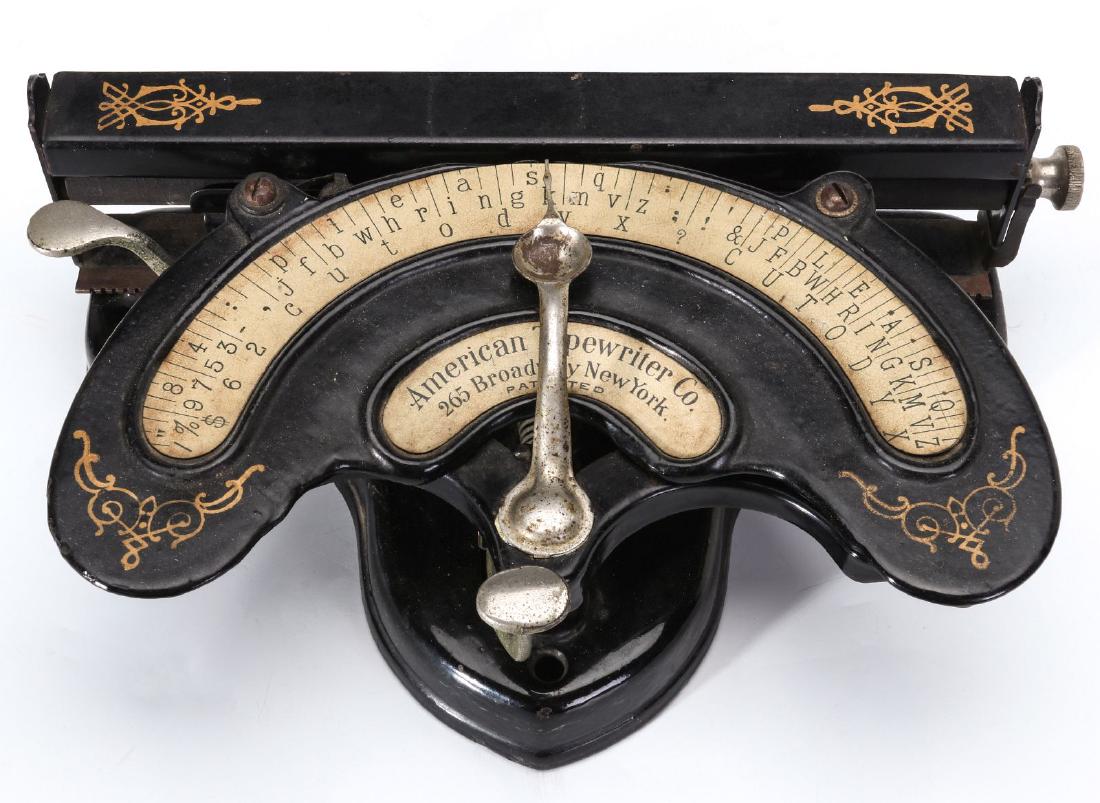 A Rare American Index Cast Iron Typewriter C. 1900