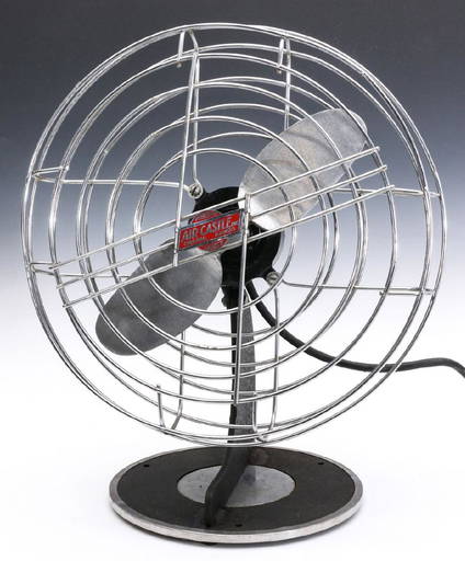 An Air Castle Art Deco Table Fan Circa 1947