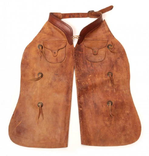 Fine Batwing Chaps Signed C.p. Shipley Kansas City