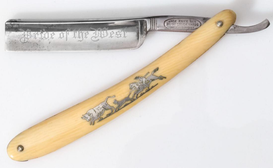 A JACK KNIFE BEN, UNION STOCK YARDS STRAIGHT RAZOR
