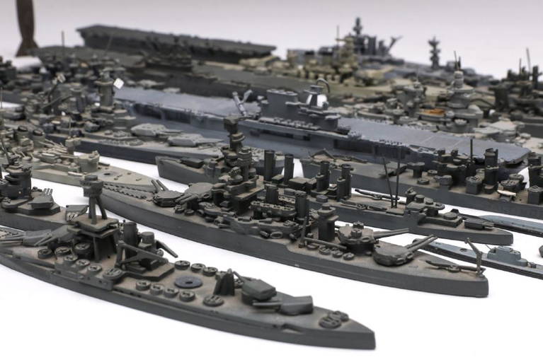 Vintage Alnavco Wargaming Miniature Ship Models