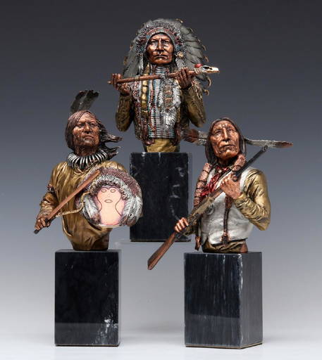 WILLY WHITTEN NATIVE AMERICAN BRONZE SCULPTURES - Mar 02, 2019 | Soulis ...