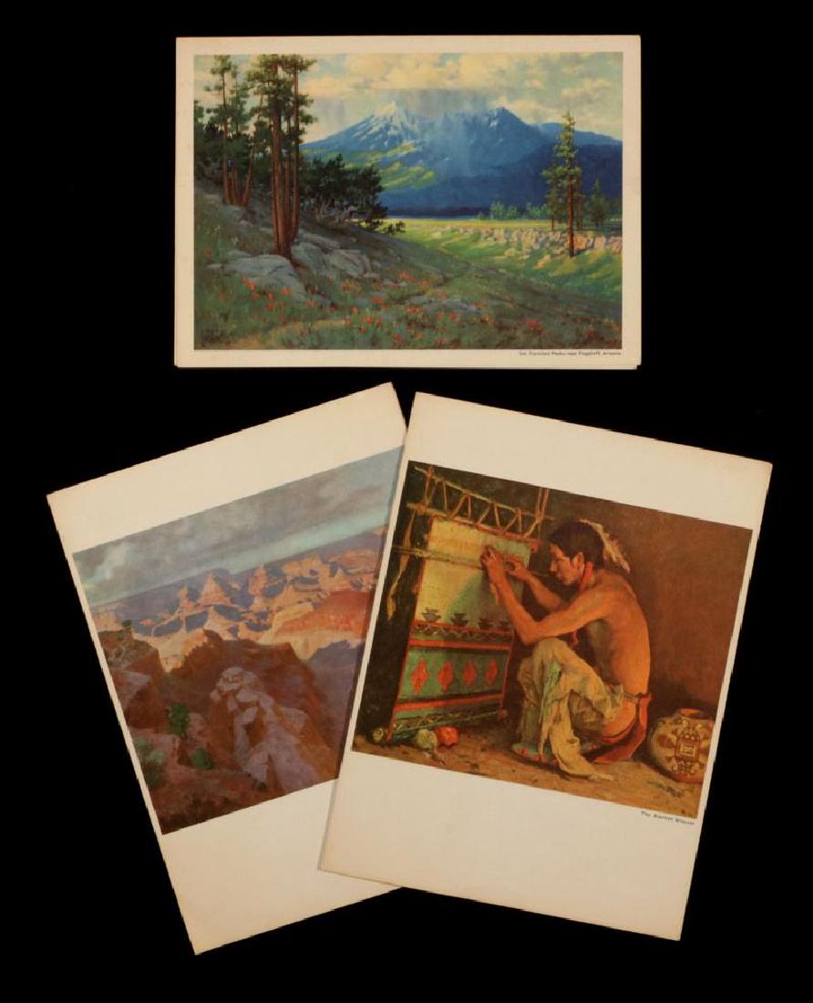 Three Santa Fe Rr Fred Harvey Dining Car Menus