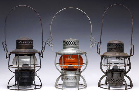Three Dressel Railroad Lanterns