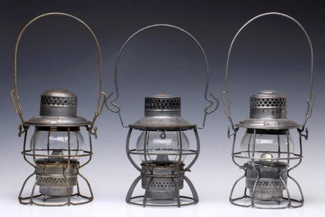 Three Dressel Railroad Lanterns