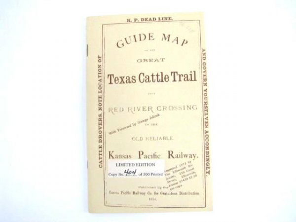 528: Guide Map of the Great Texas Cattle Trail from Red