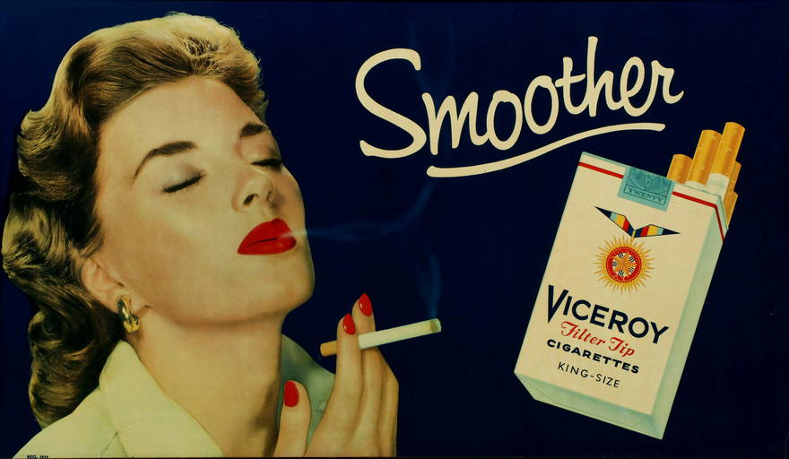 A 1954 Viceroy Cigarettes Advertising Sign