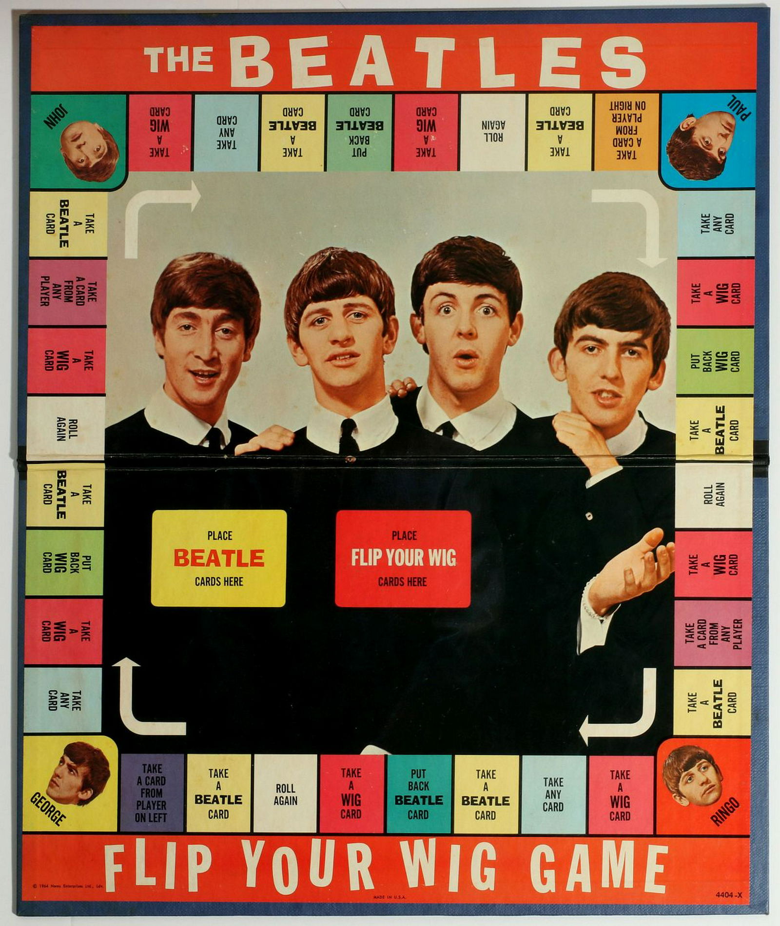 THE BEATLES 'FLIP YOUR WIG' BOARD GAME COPYRIGHT 1964 - Sep 14, 2019 ...