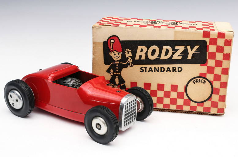 A Cameron Rodzy Tether Car With Motor And Original Box