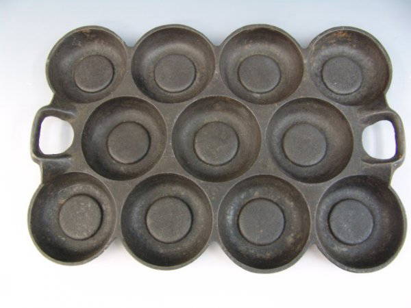 Old Cast Iron Biscuit Pan G. F. Filley