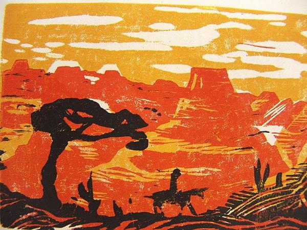 44: JOHN MOSIMAN COLOR SERIGRAPH TITLED GRAND CANYON