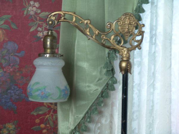 Cast Iron Art Deco Bridge Lamp