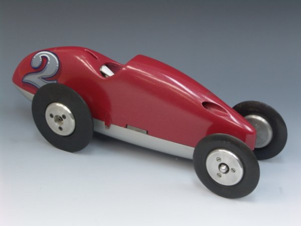 195: CHALLENGER TYPE TETHER CAR WITH FIBERGLASS ON ALUM
