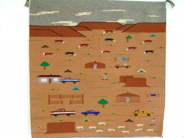 UNUSUAL PICTORIAL NAVAJO WEAVING BY MARY BEGAY - Jun 20, 2008 | Soulis ...