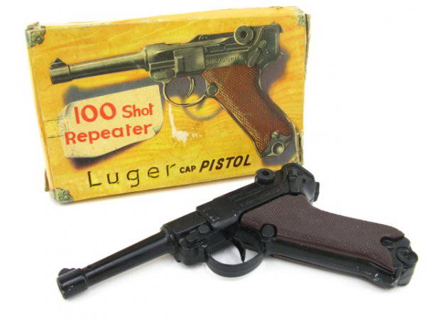 Rare Luger Toy Cap Pistol Original Box