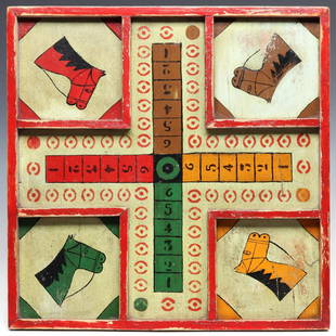 Parcheesi Board With Horses
