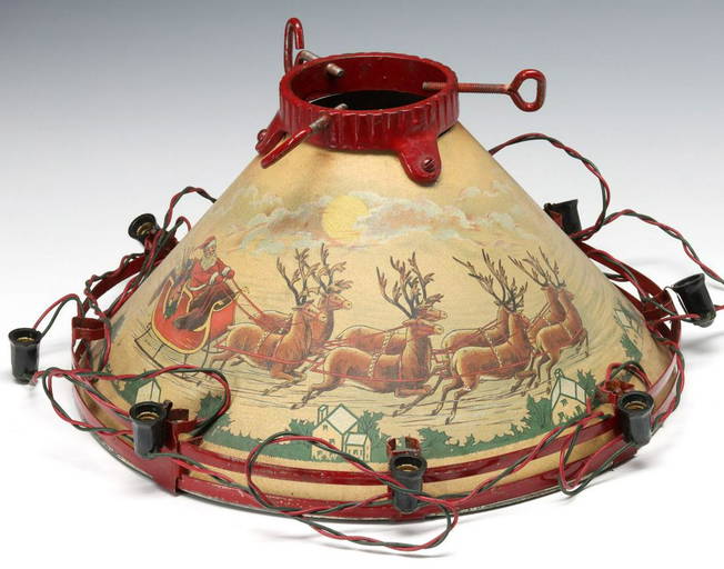 A Noma Vintage Lighted Christmas Tree Stand