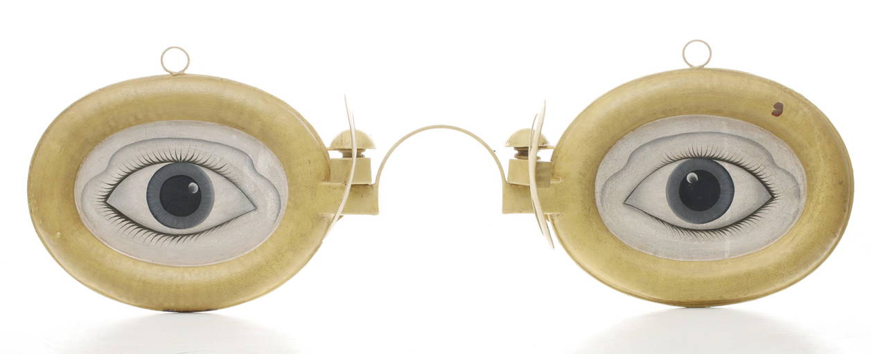 An Optometrist Trade Sign With Spring Tension Detail