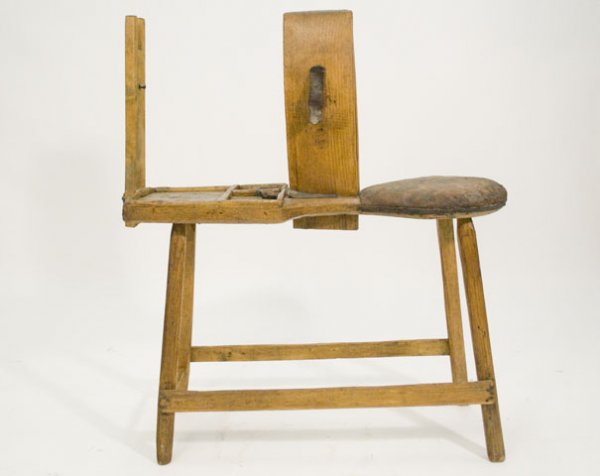 45: PRIMITIVE SADDLE MAKERS VICE & SEAT