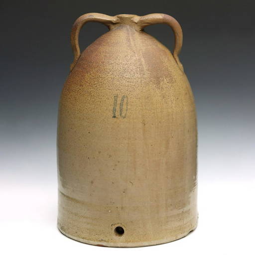 A Large Midwestern Double Handled Stoneware Water Jug