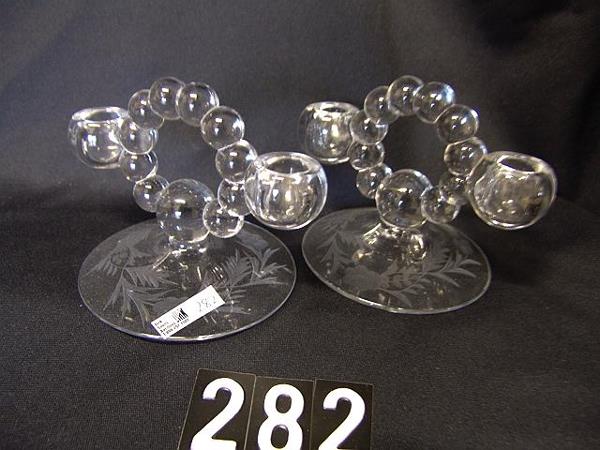 2 Candlewick Twin Candlesticks