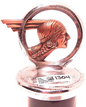 1932 Pontiac Indian Radiator Cap