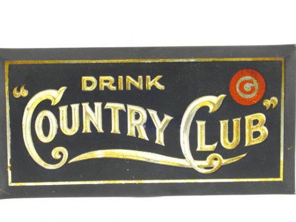 Smaller Country Club Beer Advertising Sign