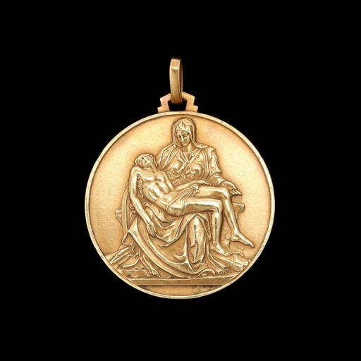 An 18k Gold Medal After The Pieta