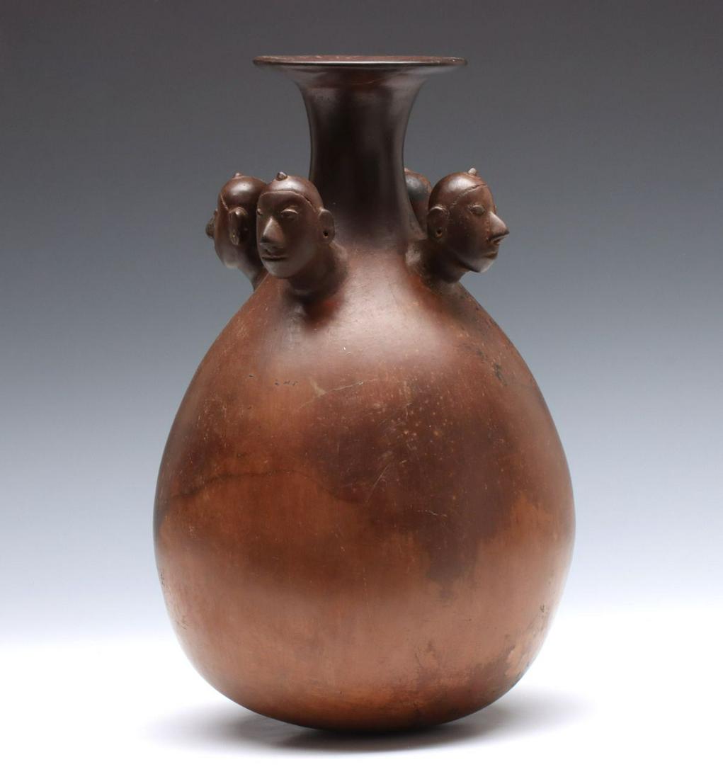 Large Colima Redware Jar Fascinating Form!