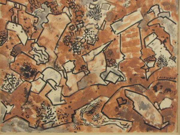 WARD LOCKWOOD (1894 - 1963) INDIAN INK AND EARTH