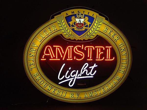 Amstel Light Beer Advertising Lighted Neon Sign