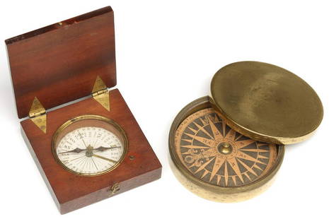 Thomas J. Evans London Brunton Compass