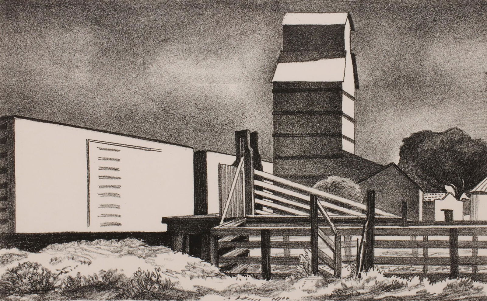 William Dickerson (1904 1972) Pencil Signed Litho