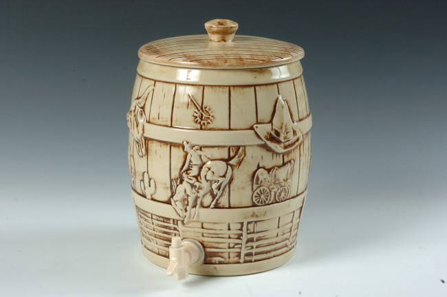 Mccoy Pottery El Rancho Ice Tea Dispenser