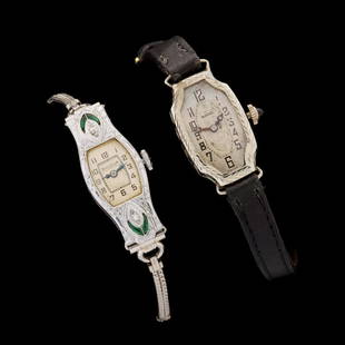 Unique 20k Art Deco Ladies Gold Watch