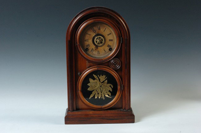 Ingraham “Venetian No. 2” Shelf Clock. T&S, signed Price Guide
