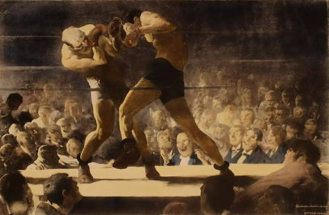 A Photogravure Boxing Image After George Bellows