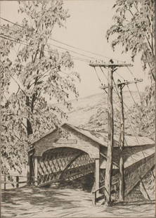 Alice Standish Buell (1892 1964) Pencil Signed Etching