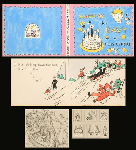 Lois Lenski (1893 1974) Original Illustration Art