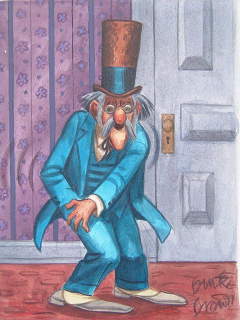 412: ORIG CARTOON ILLUSTRATION BY BUCK BROWN PLAYBOY AR