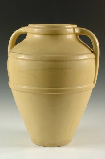 Monumental Art Pottery Garden Vase Signed Alamo