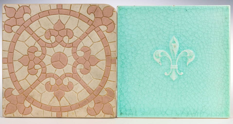 AMERICAN ENCAUSTIC, PLUS ANOTHER, ART POTTERY TILES (#4267) on Jan 11 ...