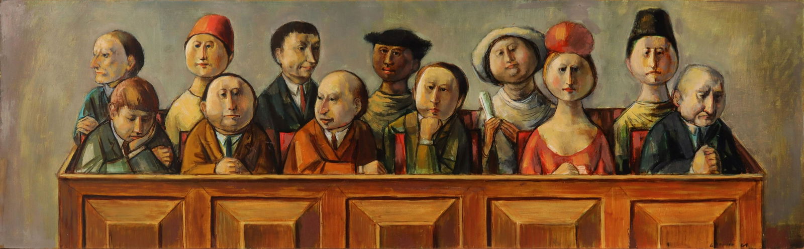 LESTER RAYMER (1907-1991) 1964 OIL ON MASONITE - Mar 18, 2023 | Soulis ...