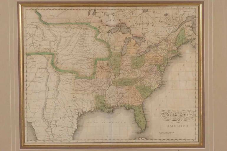 John Melish Map Of The United States Circa 1820